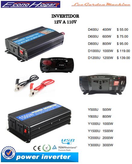 INVERTIDOR 12V a 110V | EconoHogar