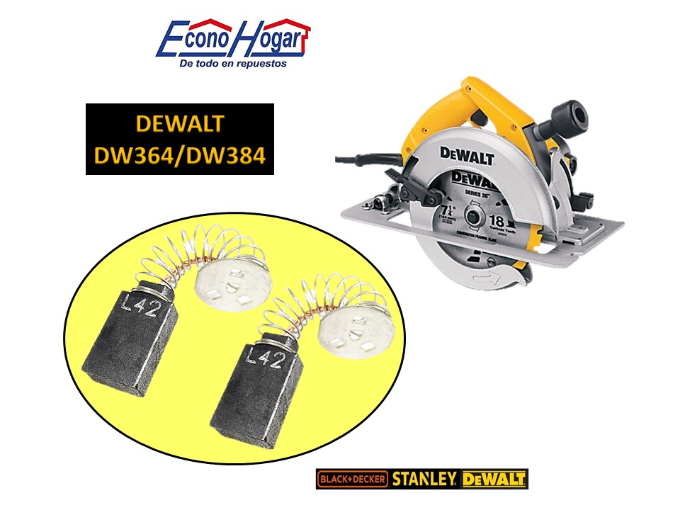 BROCHA CARBON SIERRA CIRCULAR DEWALT DW364,DW384 T2 | EconoHogar