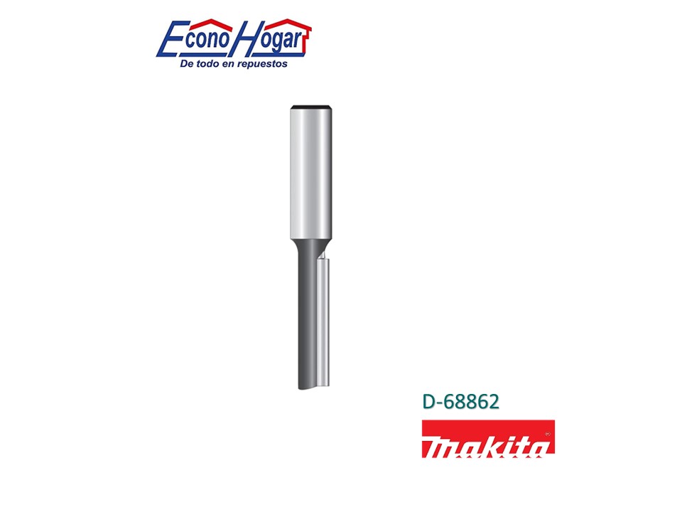 BROCA (FRESADORA) DE ROUTER RECTA 1 FILO 1/4" X 1/8" MAKITA | EconoHogar